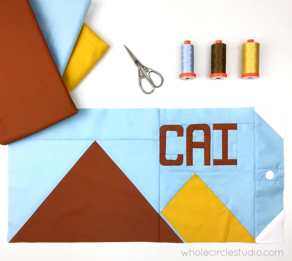 Cairo mini-quilt / quilt block pattern: PDF download – WholeCircleStudio