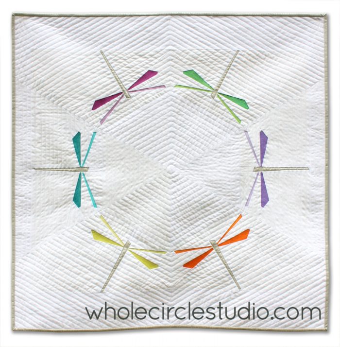 Dragonfly Dance mini quilt pattern: PDF download – WholeCircleStudio