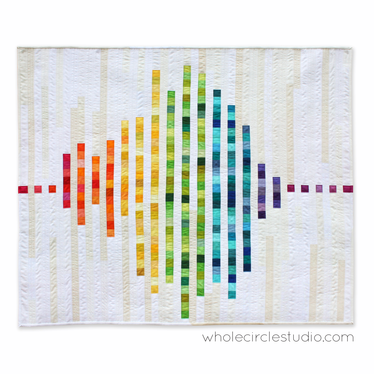 Modern Love quilt pattern: PDF download – WholeCircleStudio