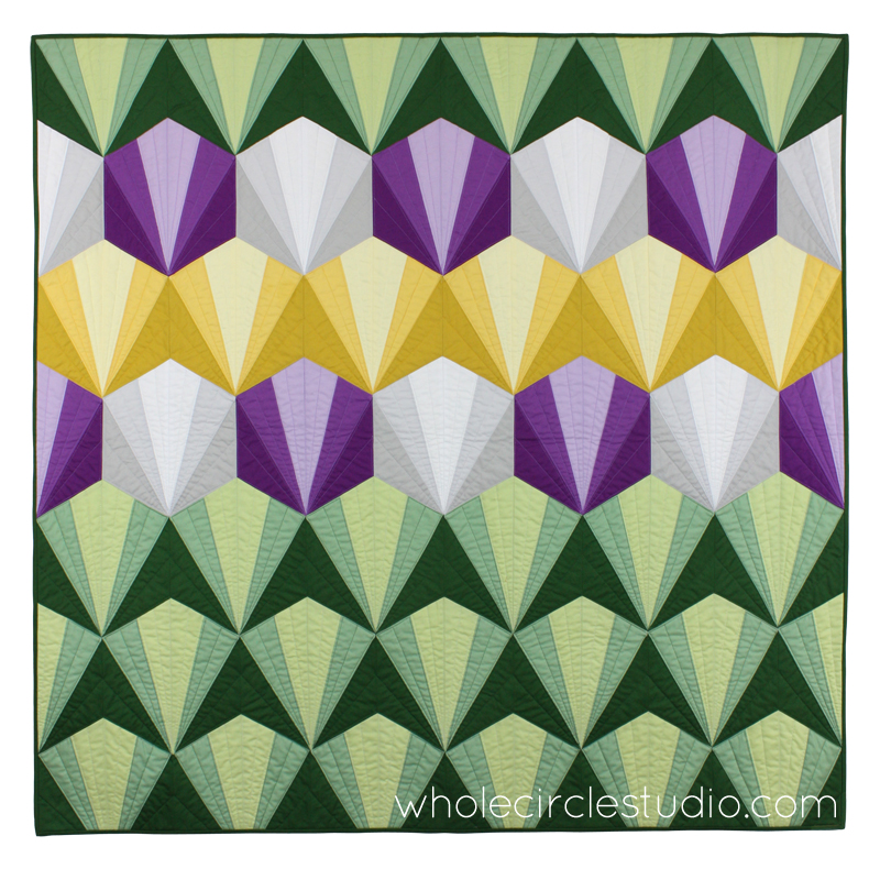 Deco Daybreak quilt pattern: PDF download – WholeCircleStudio