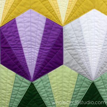 Deco Daybreak quilt pattern: PDF download – WholeCircleStudio