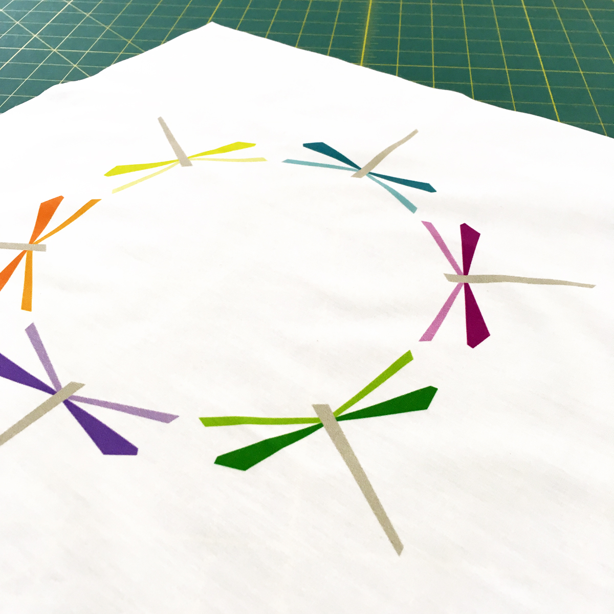 Dragonfly Dance fabric panel – WholeCircleStudio