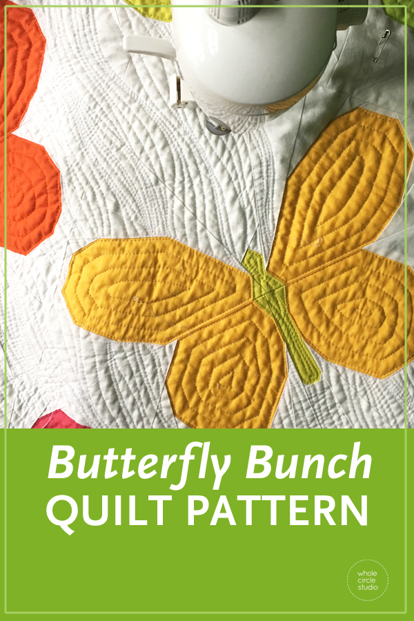 Butterfly Bunch mini quilt pattern: PDF download – WholeCircleStudio