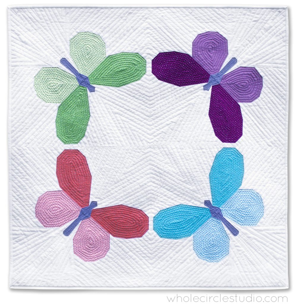 Butterfly Bunch mini quilt pattern: PDF download – WholeCircleStudio