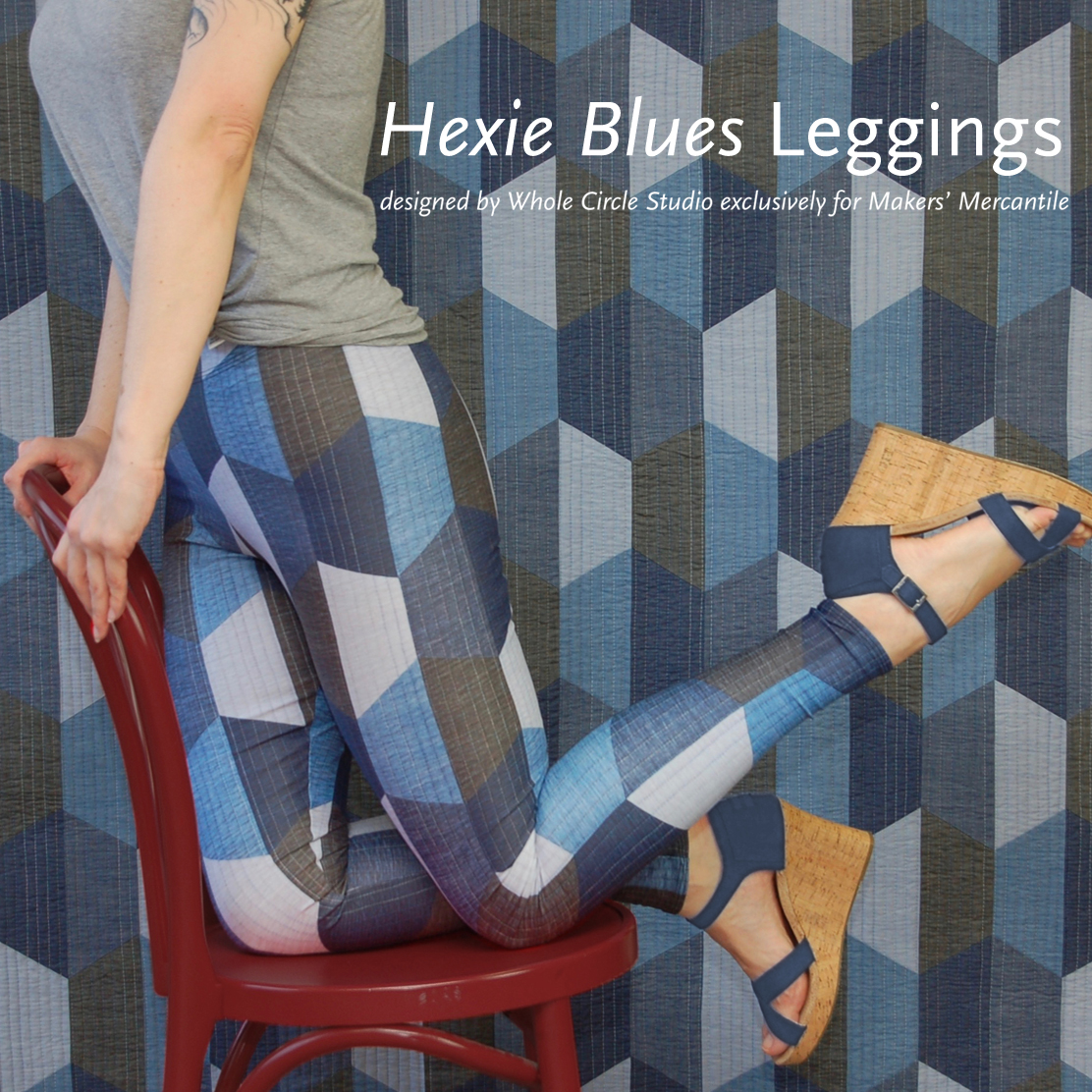 Hexie Blues leggings – WholeCircleStudio
