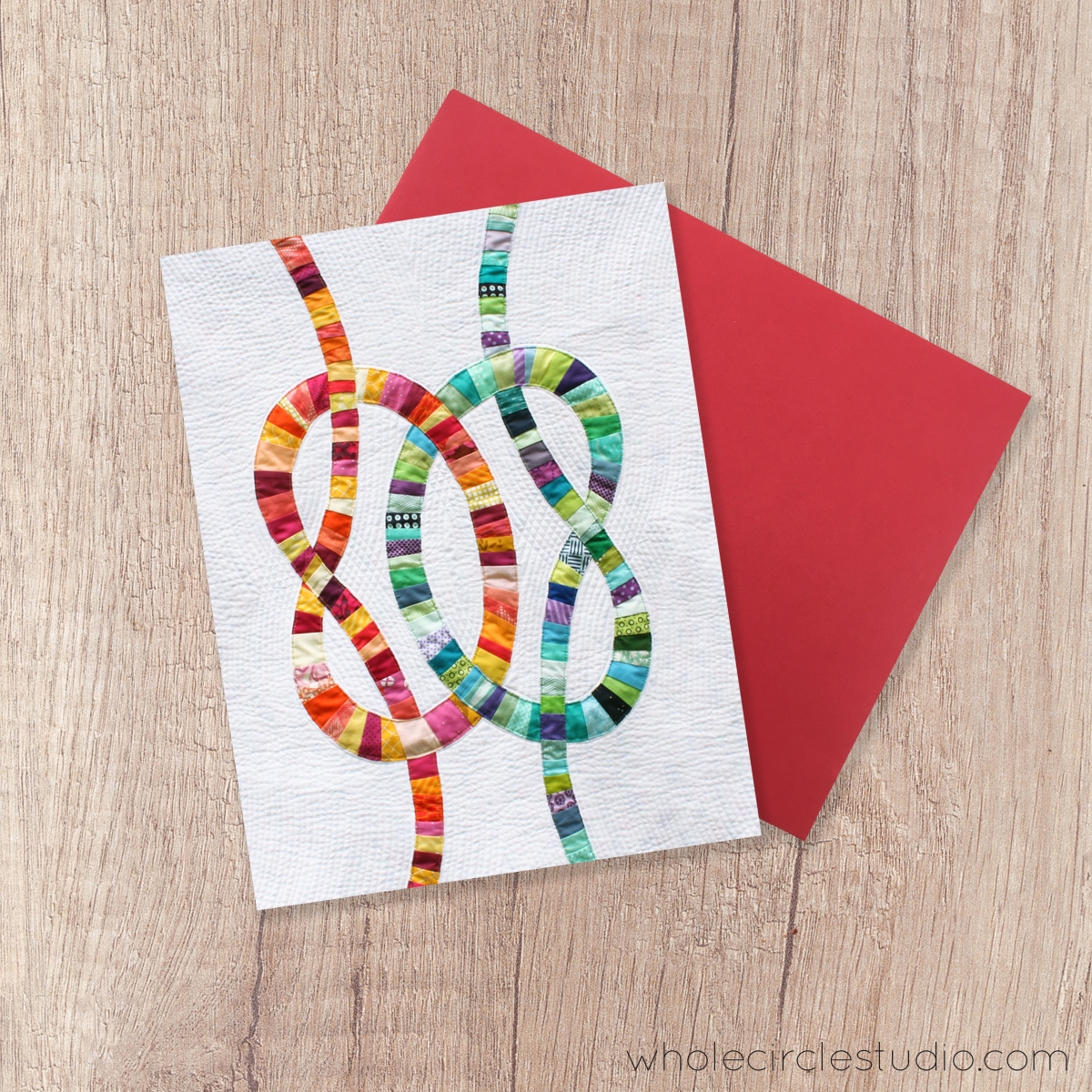 Double Wedding Knots Individual Notecard – WholeCircleStudio