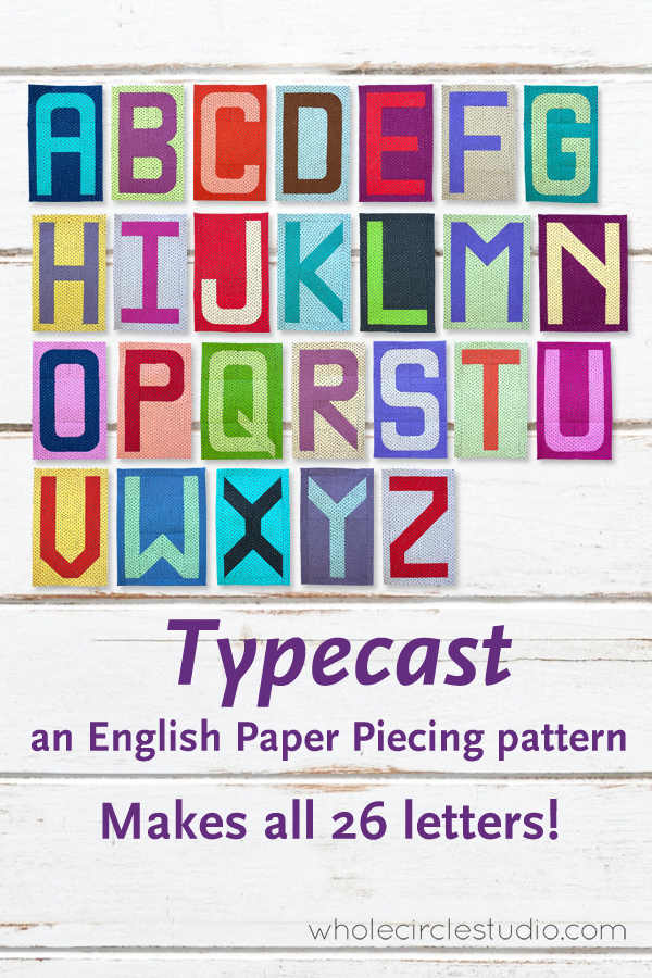 Typecast quilt blocks pattern (English paper piecing)Complete EPP Paper ...