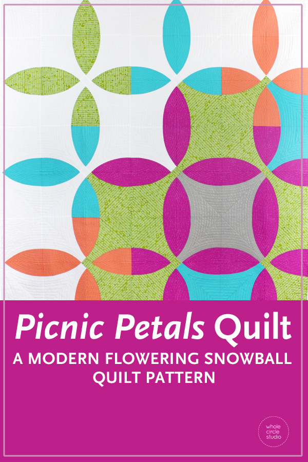 Picnic Petals quilt pattern: PDF download – WholeCircleStudio