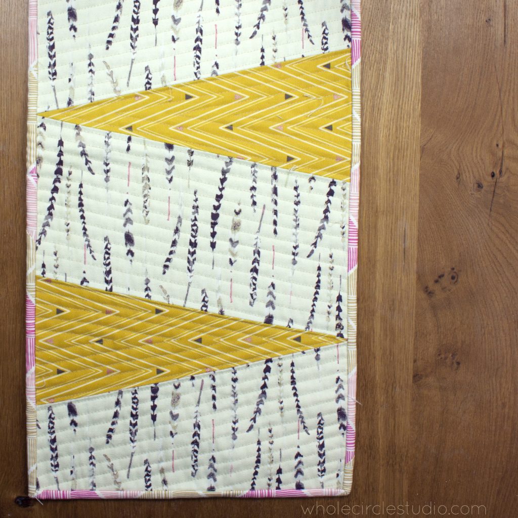 Reversible Wedge table runner: PDF download – WholeCircleStudio