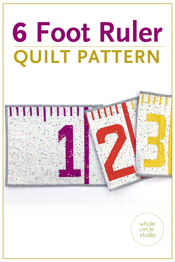 6 Foot Ruler quilt pattern: PDF download – WholeCircleStudio