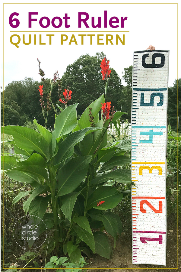 6 Foot Ruler quilt pattern: PDF download – WholeCircleStudio