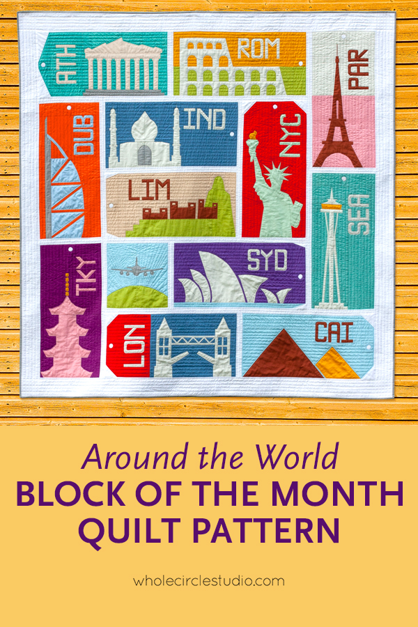 Around the World quilt pattern (13 block bundle): PDF download ...