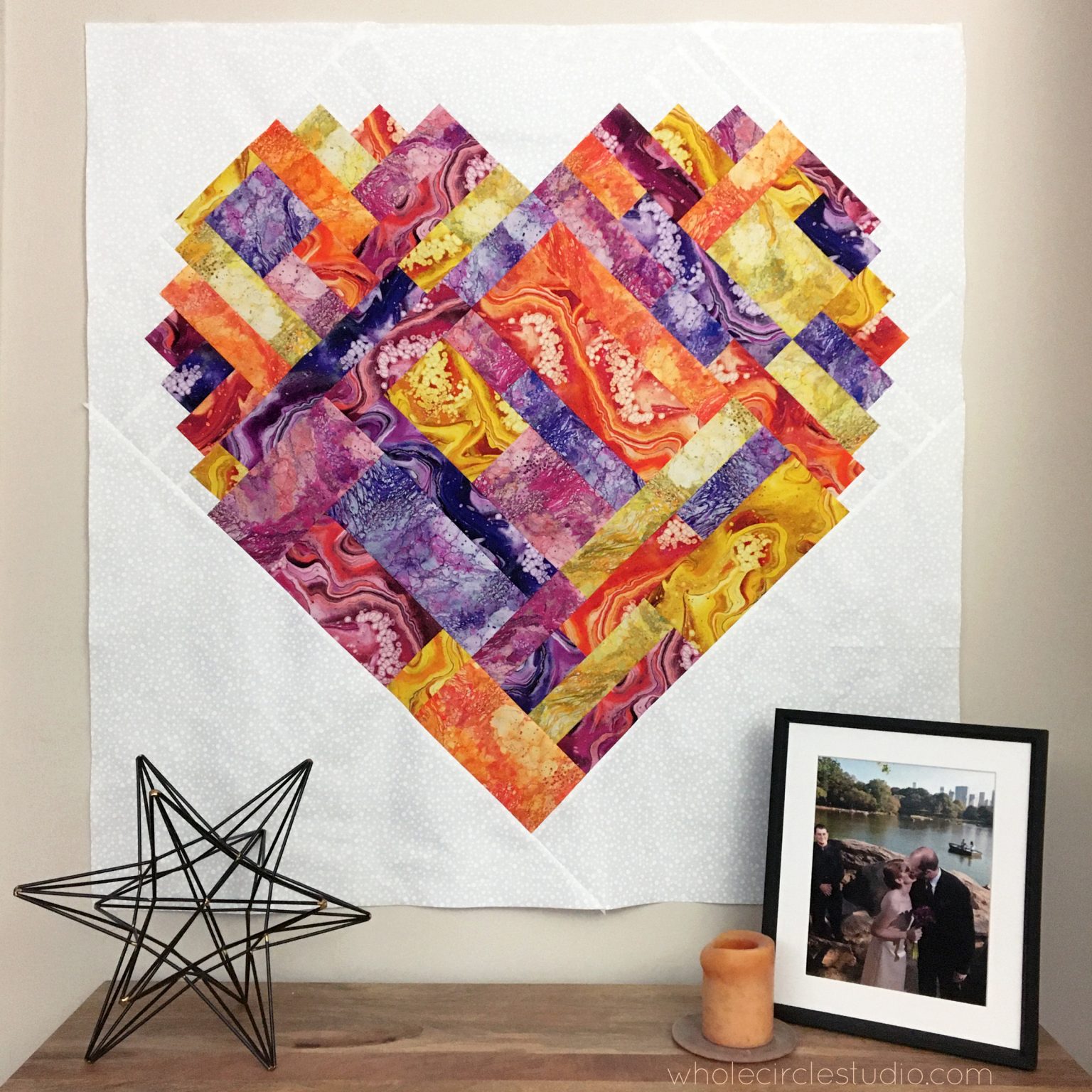 Pieces of Love quilt pattern: PDF download – WholeCircleStudio