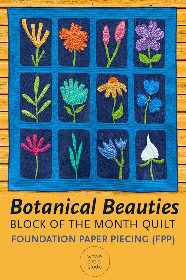 Botanical Beauties quilt pattern (12 block bundle): PDF download ...