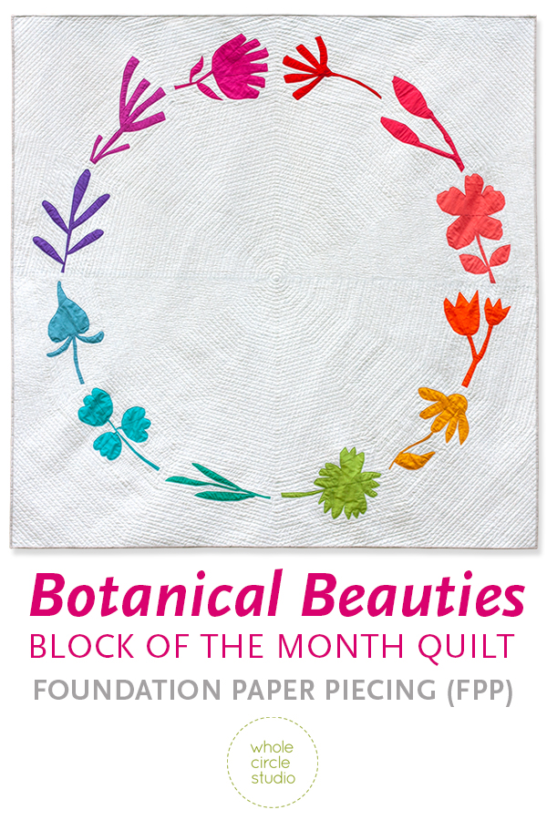 Botanical Beauties quilt pattern (12 block bundle): PDF download ...