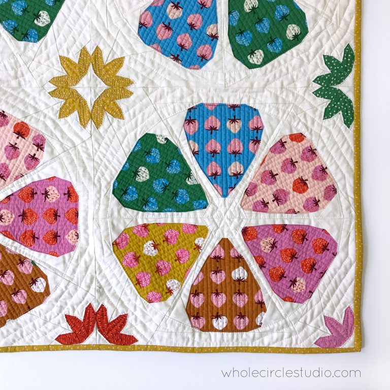 Berry Blossoms quilt pattern: PDF download – WholeCircleStudio