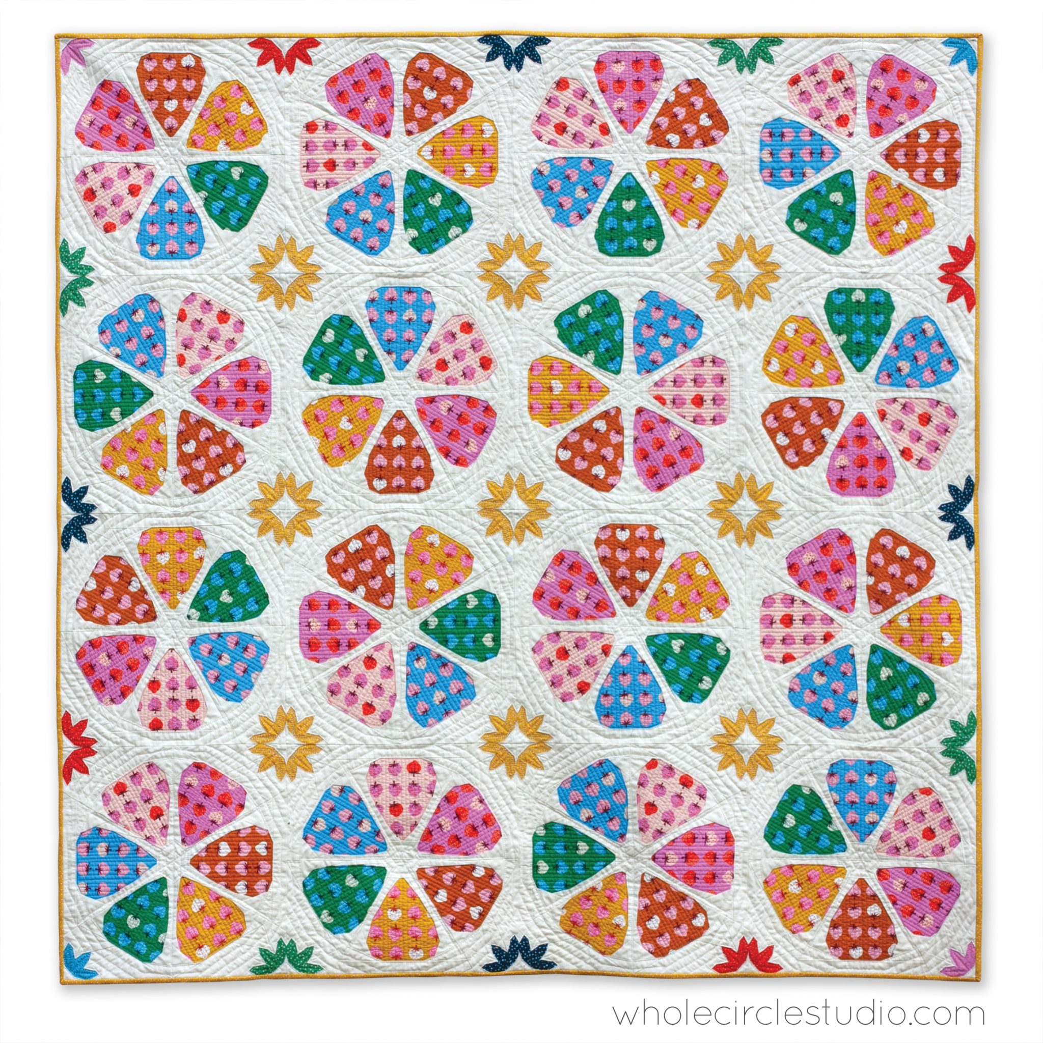 Berry Blossoms quilt pattern: PDF download – WholeCircleStudio