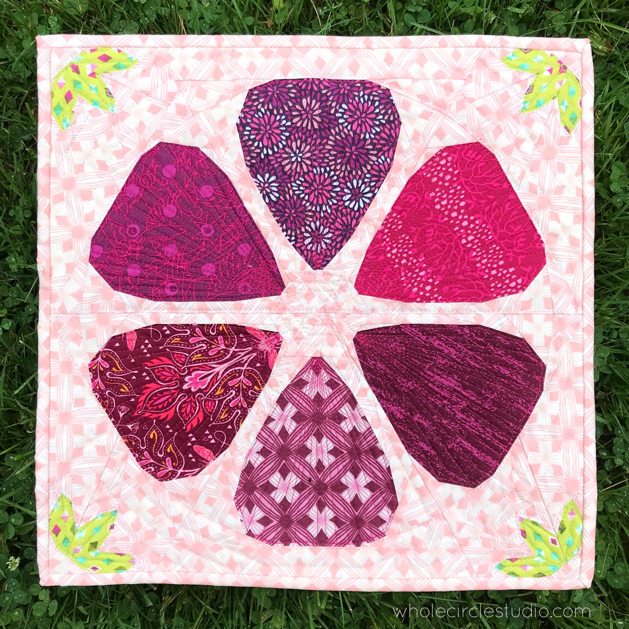 Berry Blossoms quilt pattern: PDF download – WholeCircleStudio