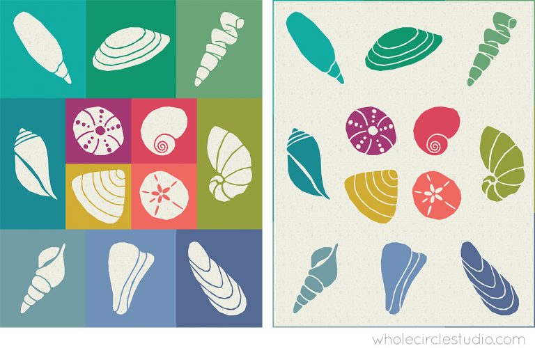 Shoreline Shells Block of the Month — 2023 – WholeCircleStudio