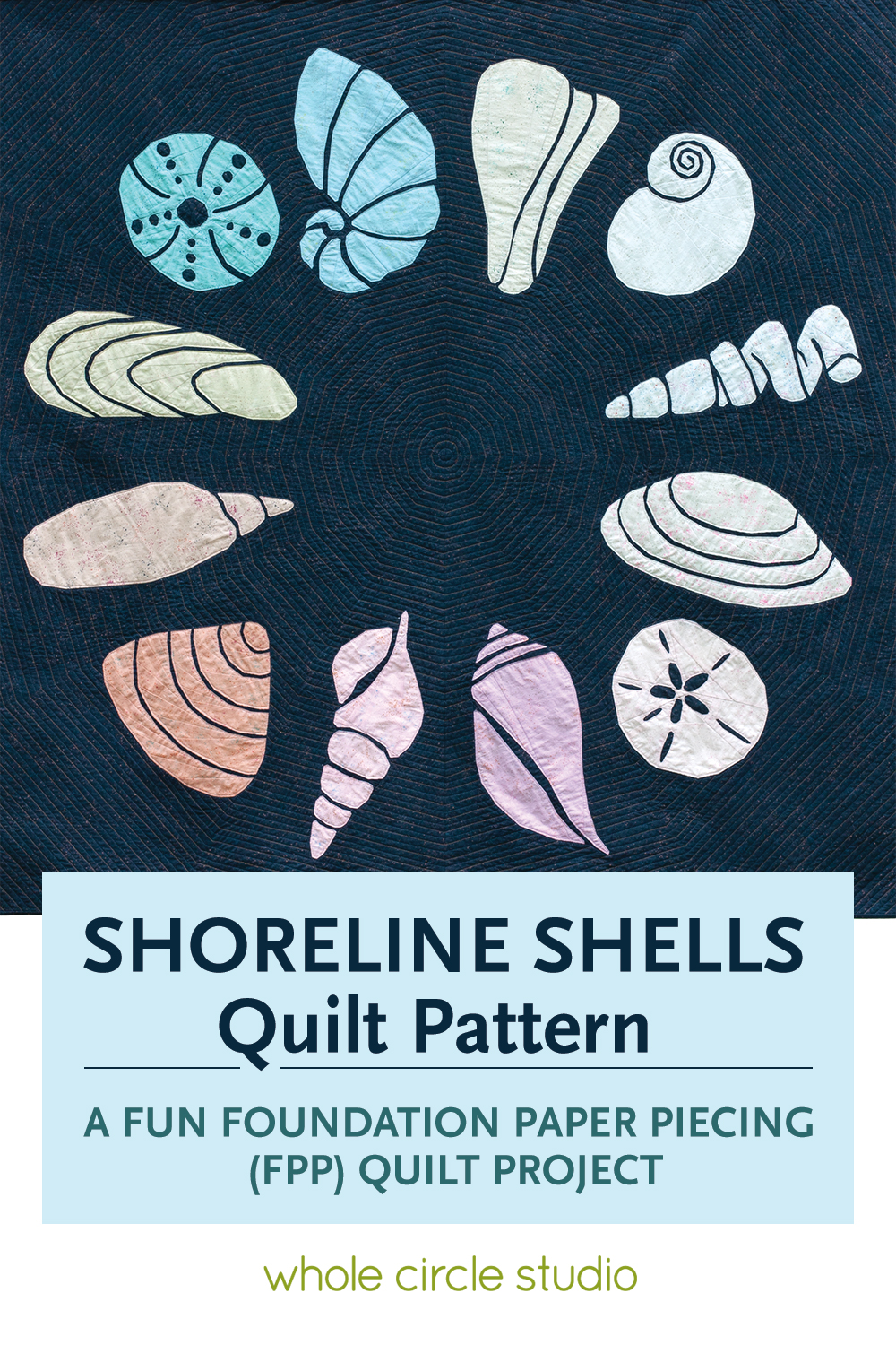 Shoreline Shells quilt pattern (12 block bundle): PDF download ...