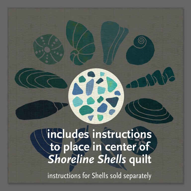Shoreline Sea Glass mini quilt pattern: PDF download – WholeCircleStudio