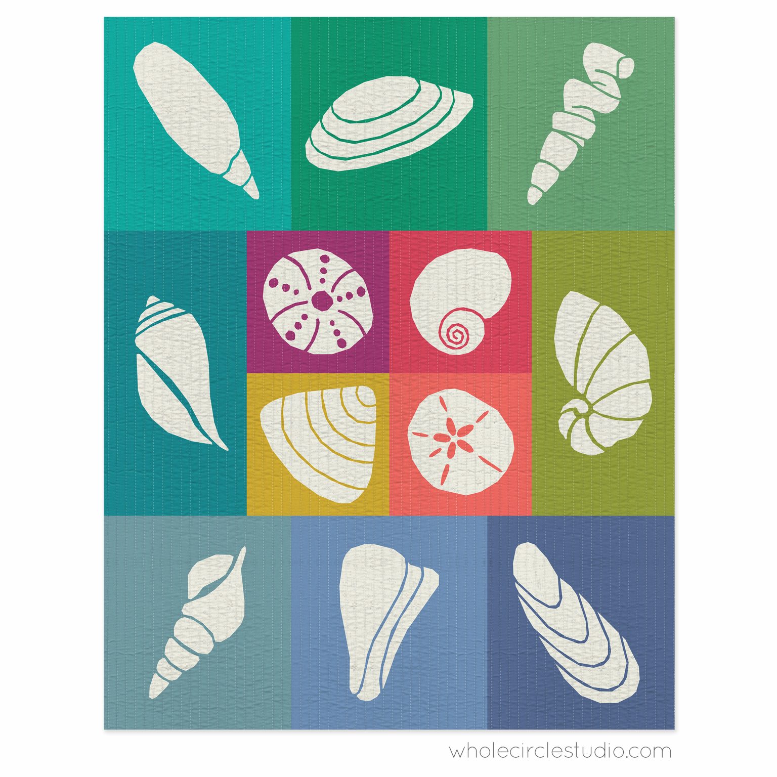 Shoreline Shells quilt pattern (12 block bundle): PDF download ...