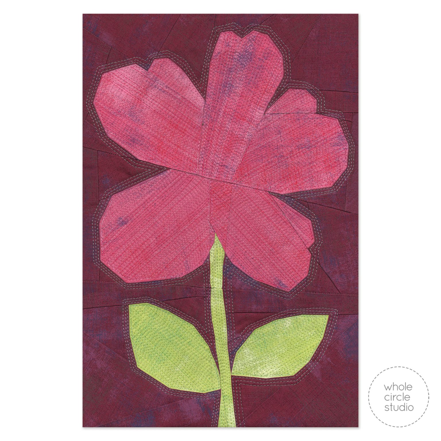 Shoreline Sea Glass mini quilt pattern: PDF download – WholeCircleStudio