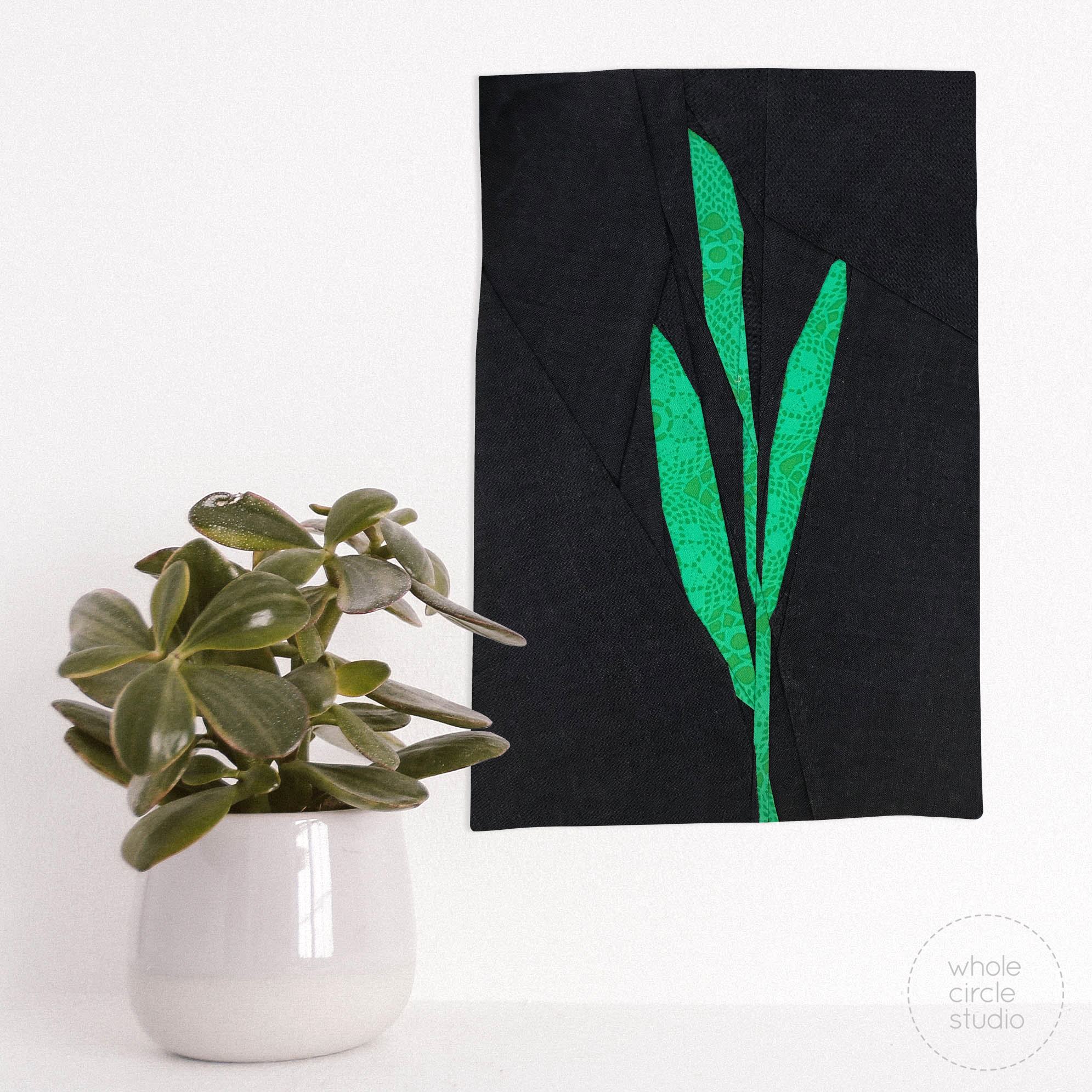 Willow botanical mini-quilt / quilt block pattern: PDF download ...