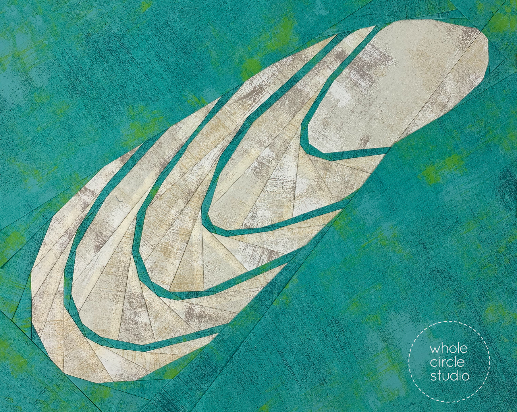 Shoreline Shells BOM Block #4: Mussel Shell – WholeCircleStudio