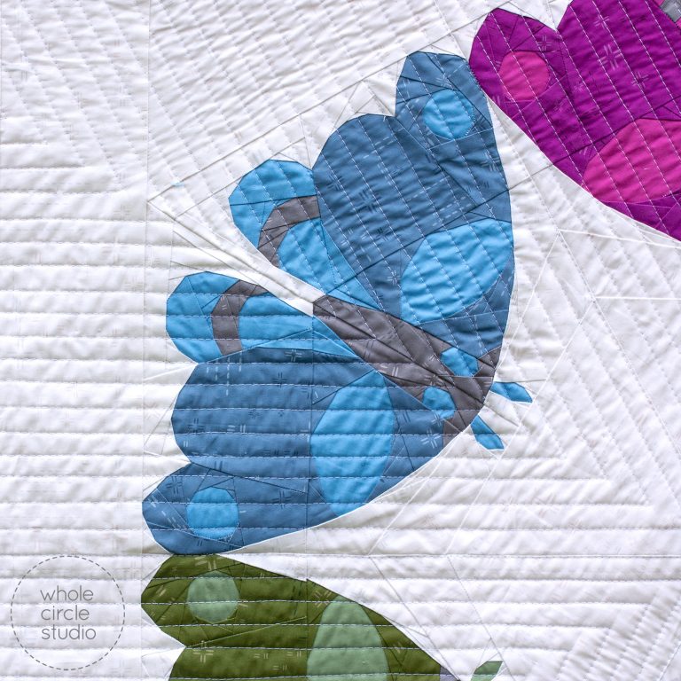 Modern Moths mini quilt pattern: PDF download – WholeCircleStudio
