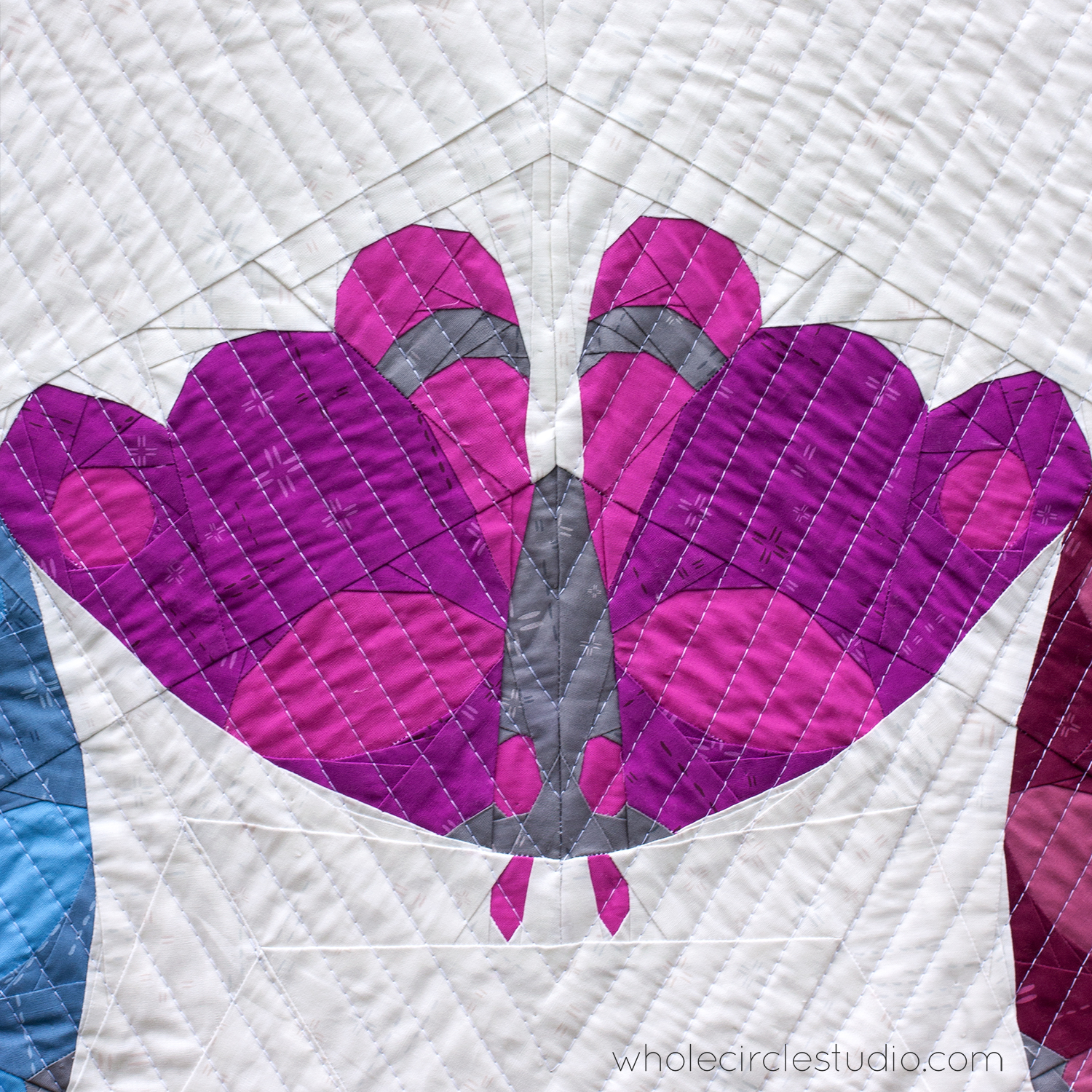 Modern Moths mini quilt pattern: PDF download – WholeCircleStudio