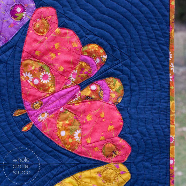 Modern Moths mini quilt pattern: PDF download – WholeCircleStudio