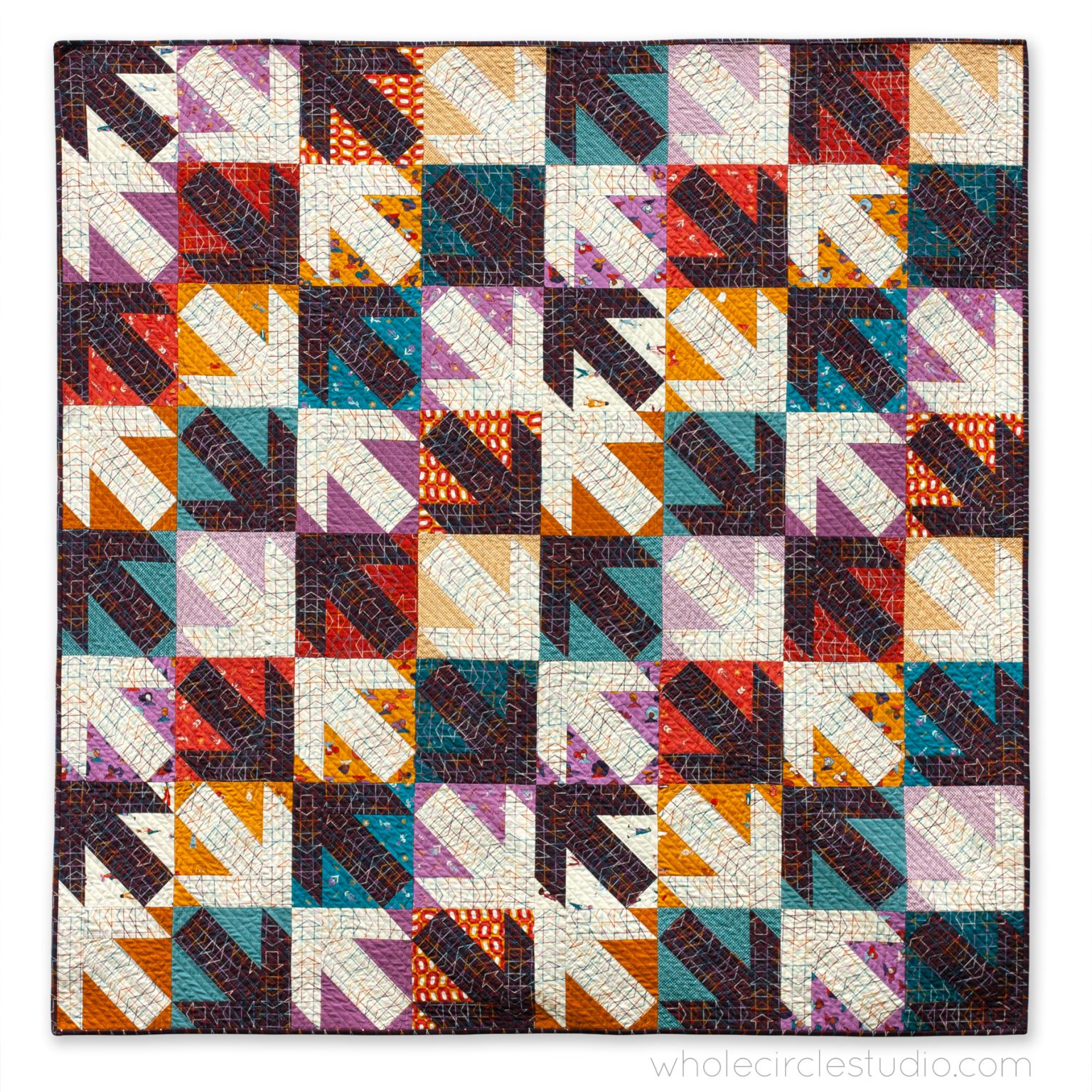 Dual Directions quilt pattern: PDF download – WholeCircleStudio
