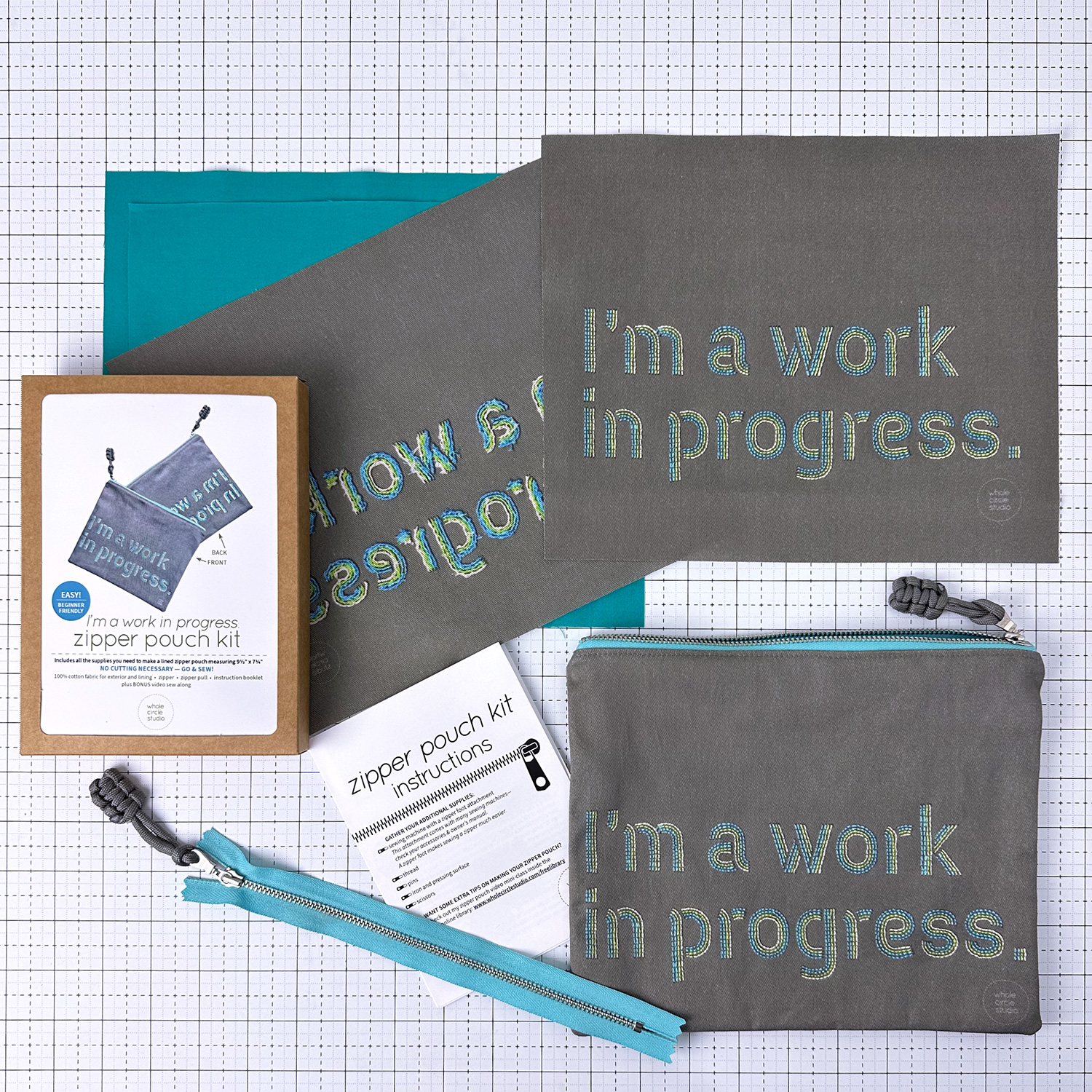 Zipper Pouch Kits (6 Designs to Choose From!) – WholeCircleStudio