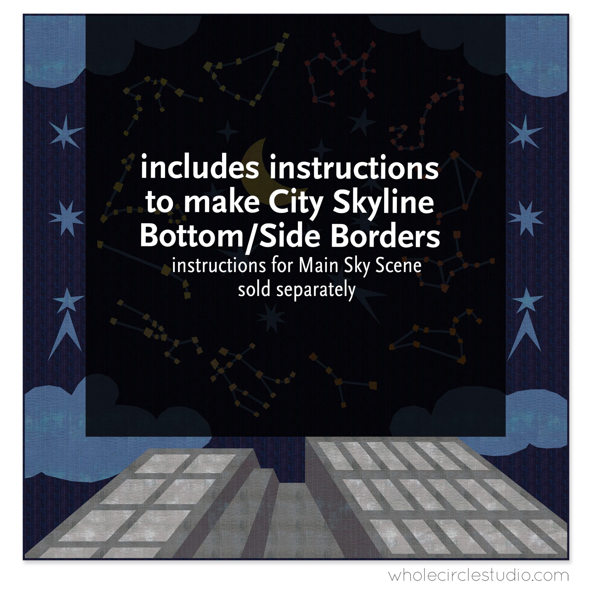 City Skyline / Starry Signs Add-On Borders Pack ONLY – WholeCircleStudio