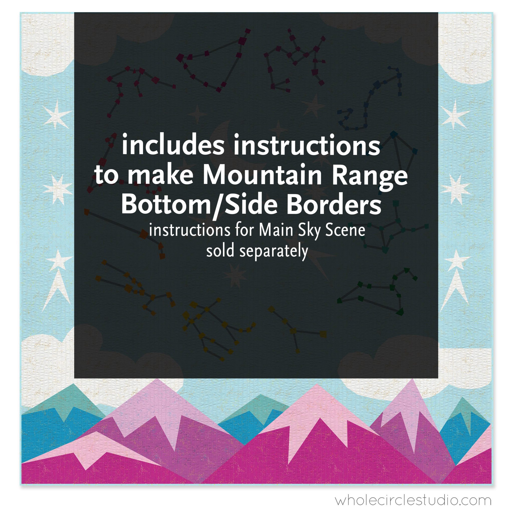 Mountain Range / Starry Signs Add-On Borders Pack ONLY – WholeCircleStudio