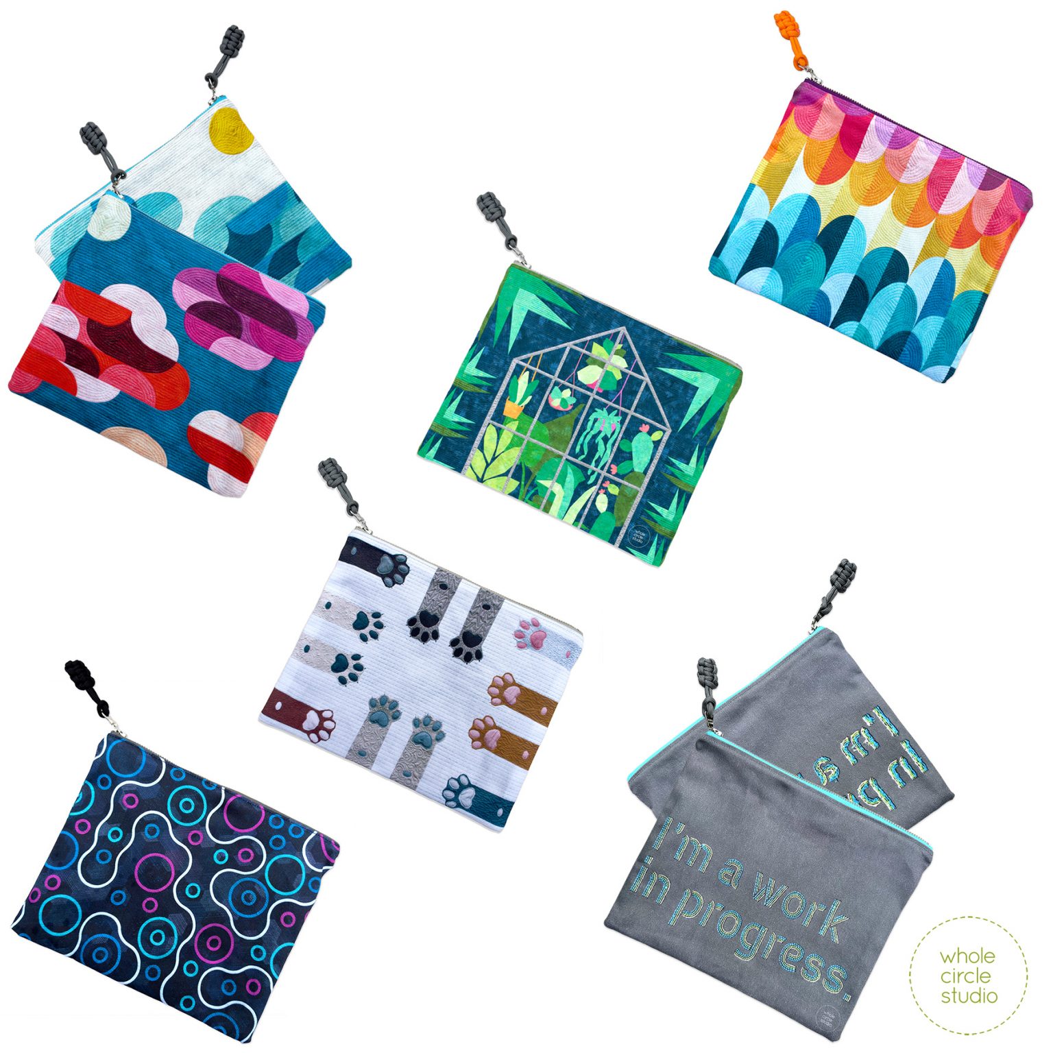 Zipper Pouch Kits (6 Designs to Choose From!) – WholeCircleStudio