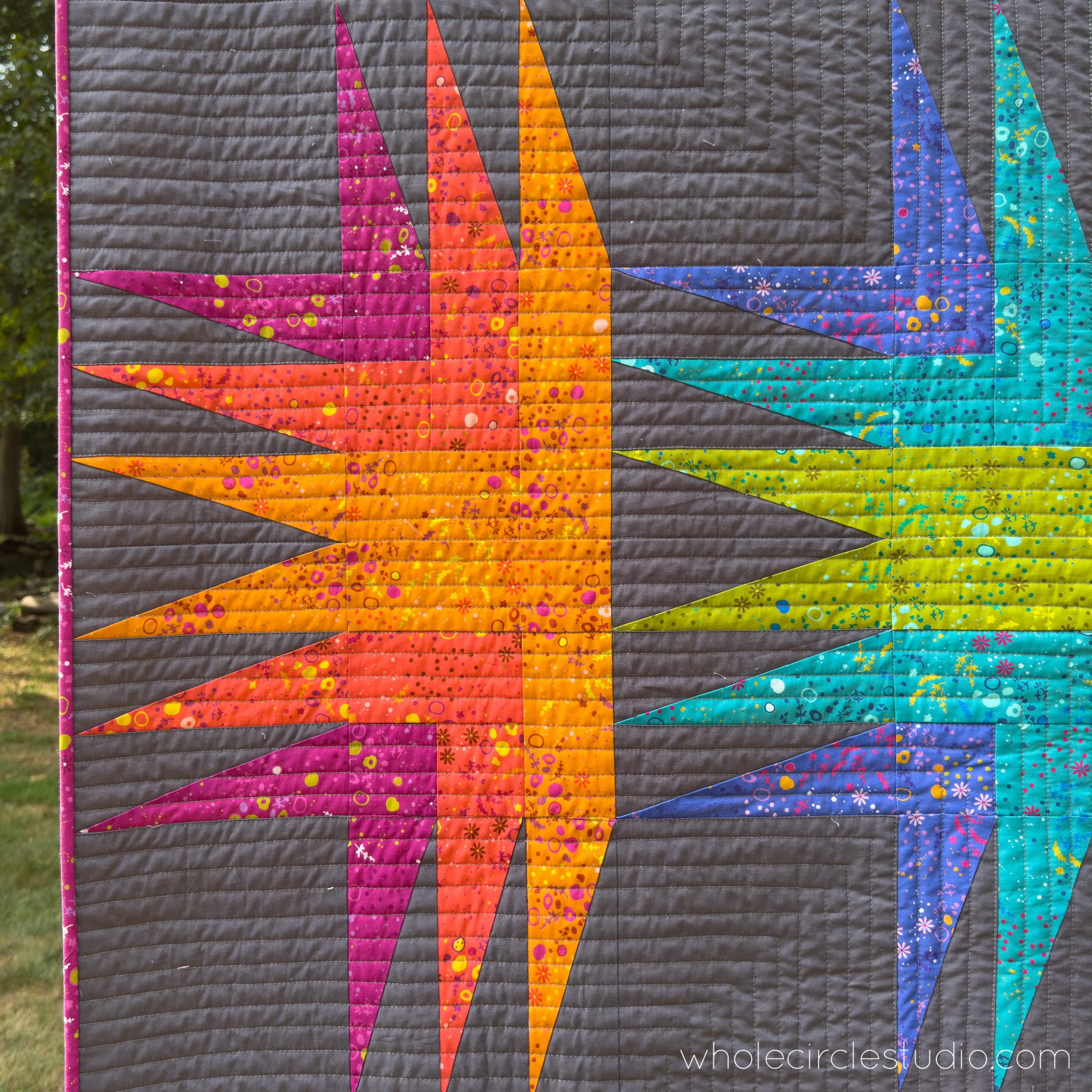 Prickly Petals quilt pattern: PDF download – WholeCircleStudio